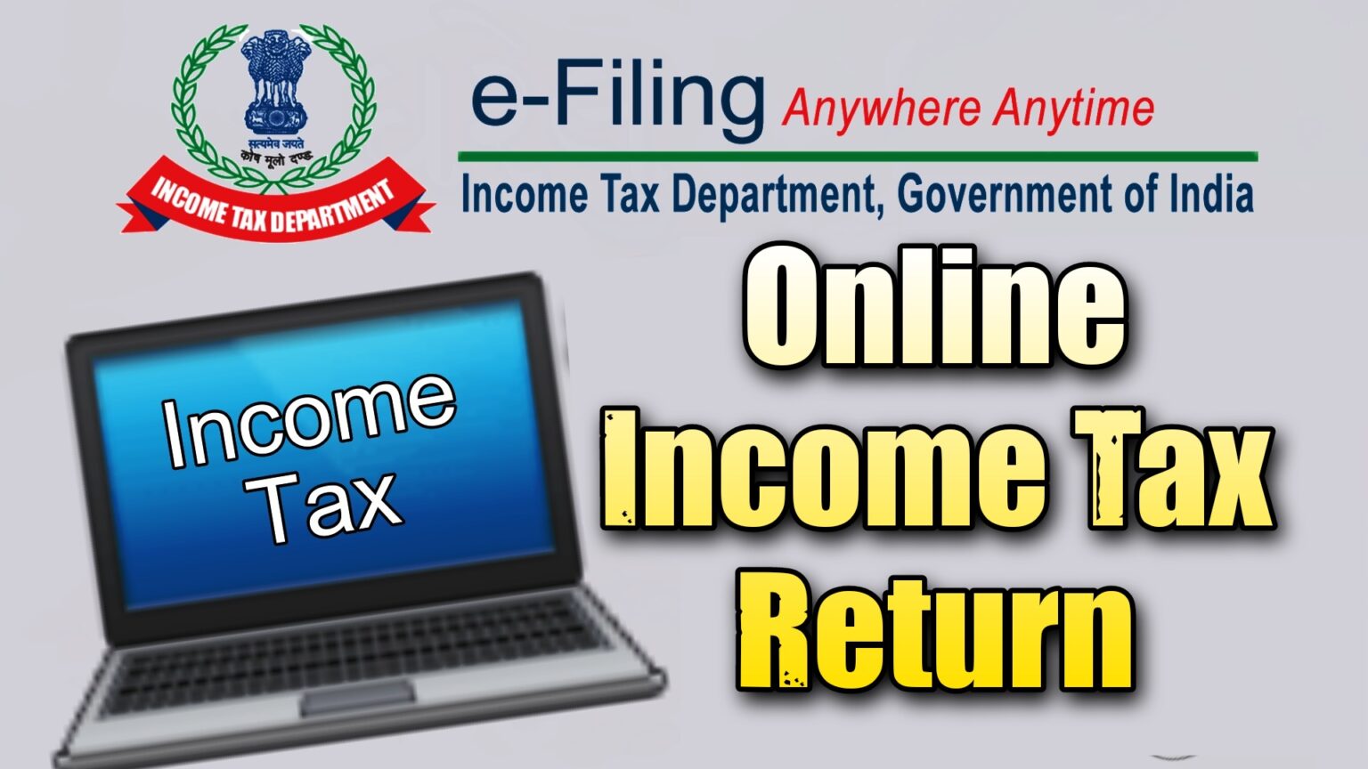 How to file income tax return online , income tax return on