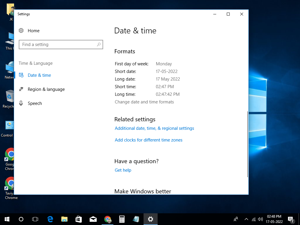 How To Change Time Format 24hr To 12 hour Clock In Windows10